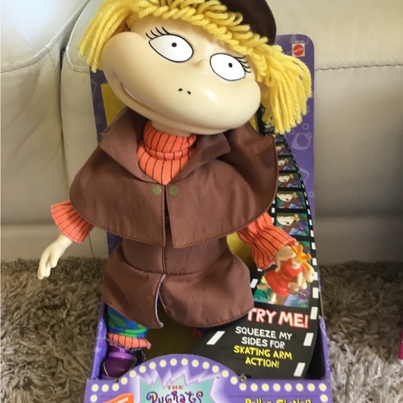 Nickelodeon | Toys | Rugrats Roller Skating Angelica Doll With Brown ...